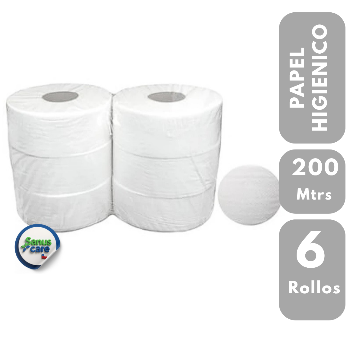 PAPEL HIGIENICO INDUSTRIAL – Sanus Care Chile